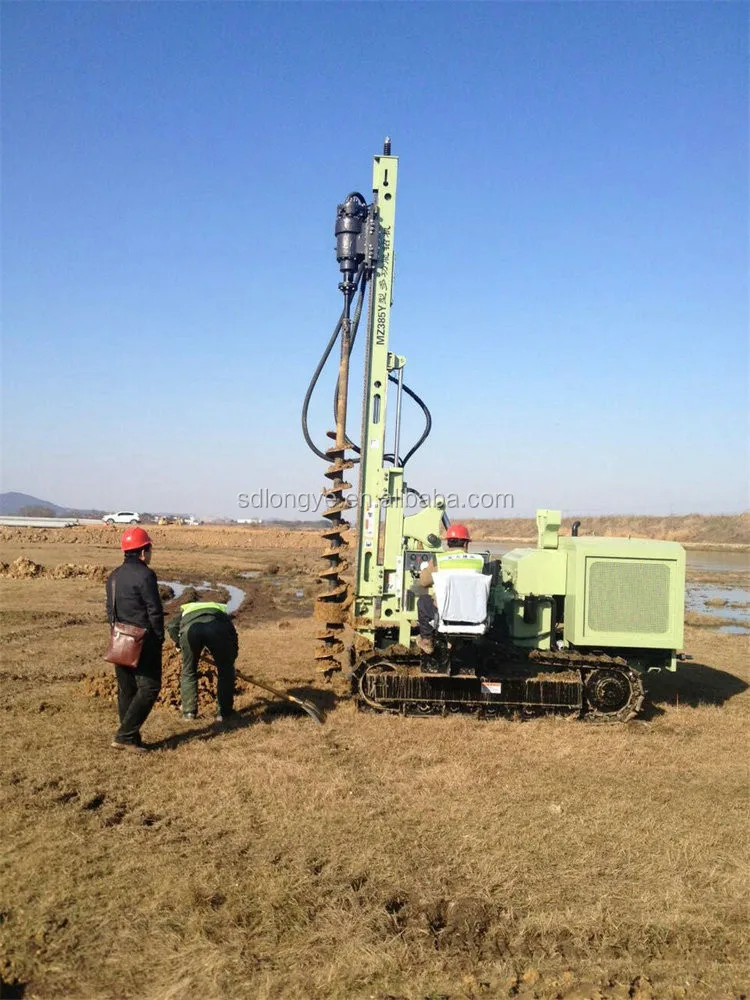 Screw Pile Machine Micropile Drilling Machine Solar Pile Driver Mz385y ...