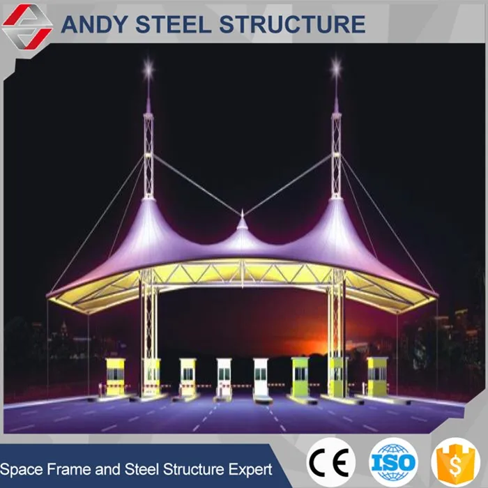 Tensile Membrane Structure Toll Station /toll-gate Roofing - Buy ...