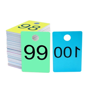 Live Sale Plastic Number Hanger Tags 1-100 Reusable Hanger Cards - Buy ...