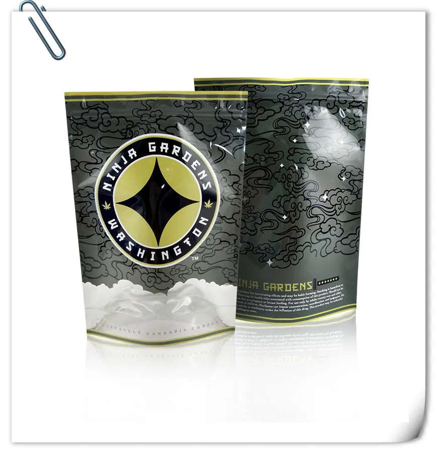 Custom Printed Medical Zip Lock Mylar Weed Smell Proof Bags With Free ...