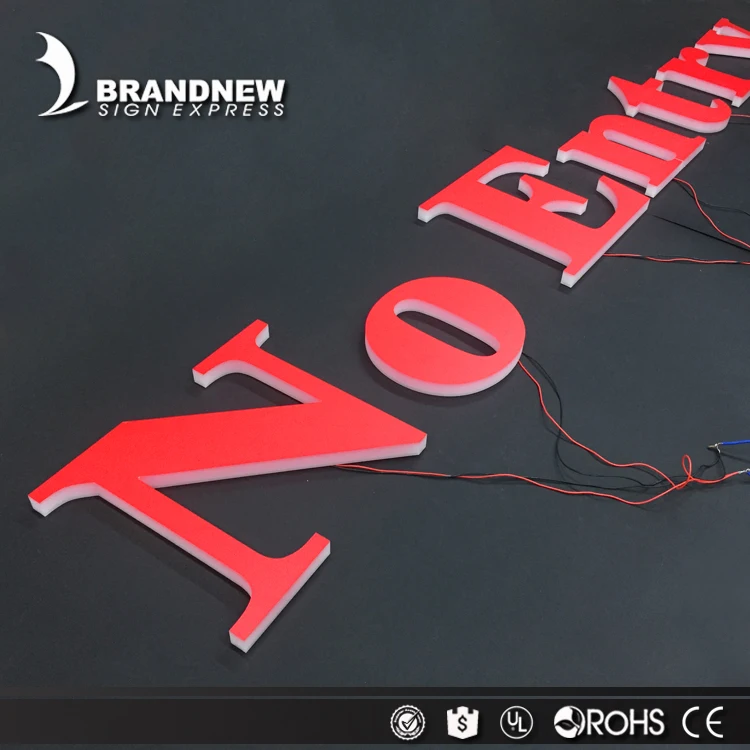 Acrylic Frontlit Sign - Laser Cut LED Acrylic Plastic Sign Letters