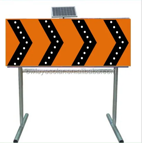 Customized Solar Outdoor Construction Led Flashing Arrow Sign - Buy ...