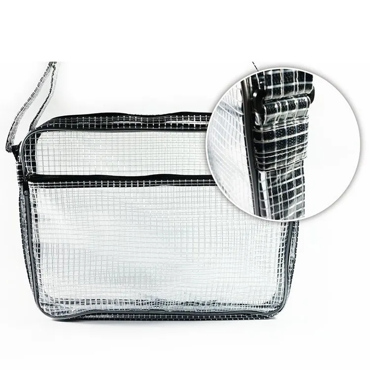 Waterproof Clear Pvc Zipper Cleanroom Tool Bag With Shoulder Strap ...