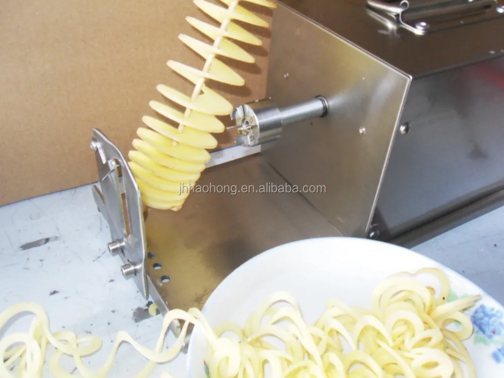 High Quality Electric Spiral Potato Cutter for Home & Farm