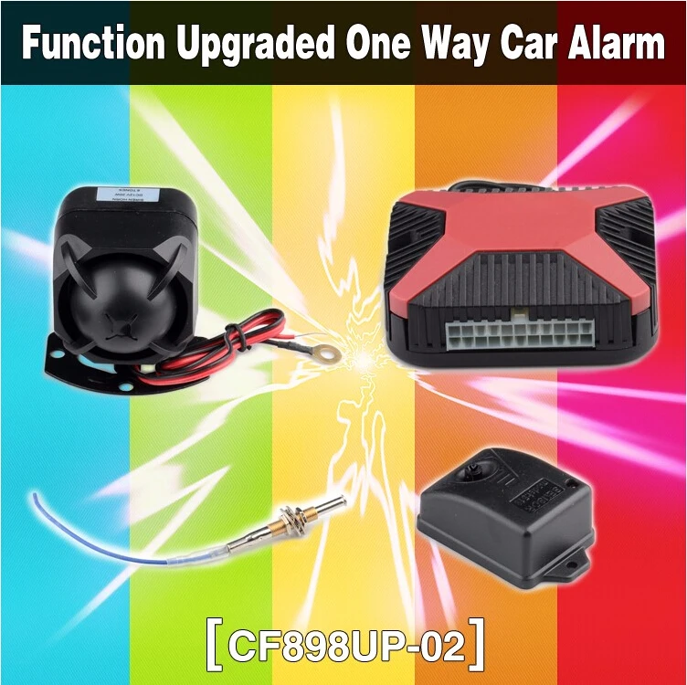 Dc 12v Universal Upgrade Car Alarm System Engin Start Anti-theft Car ...