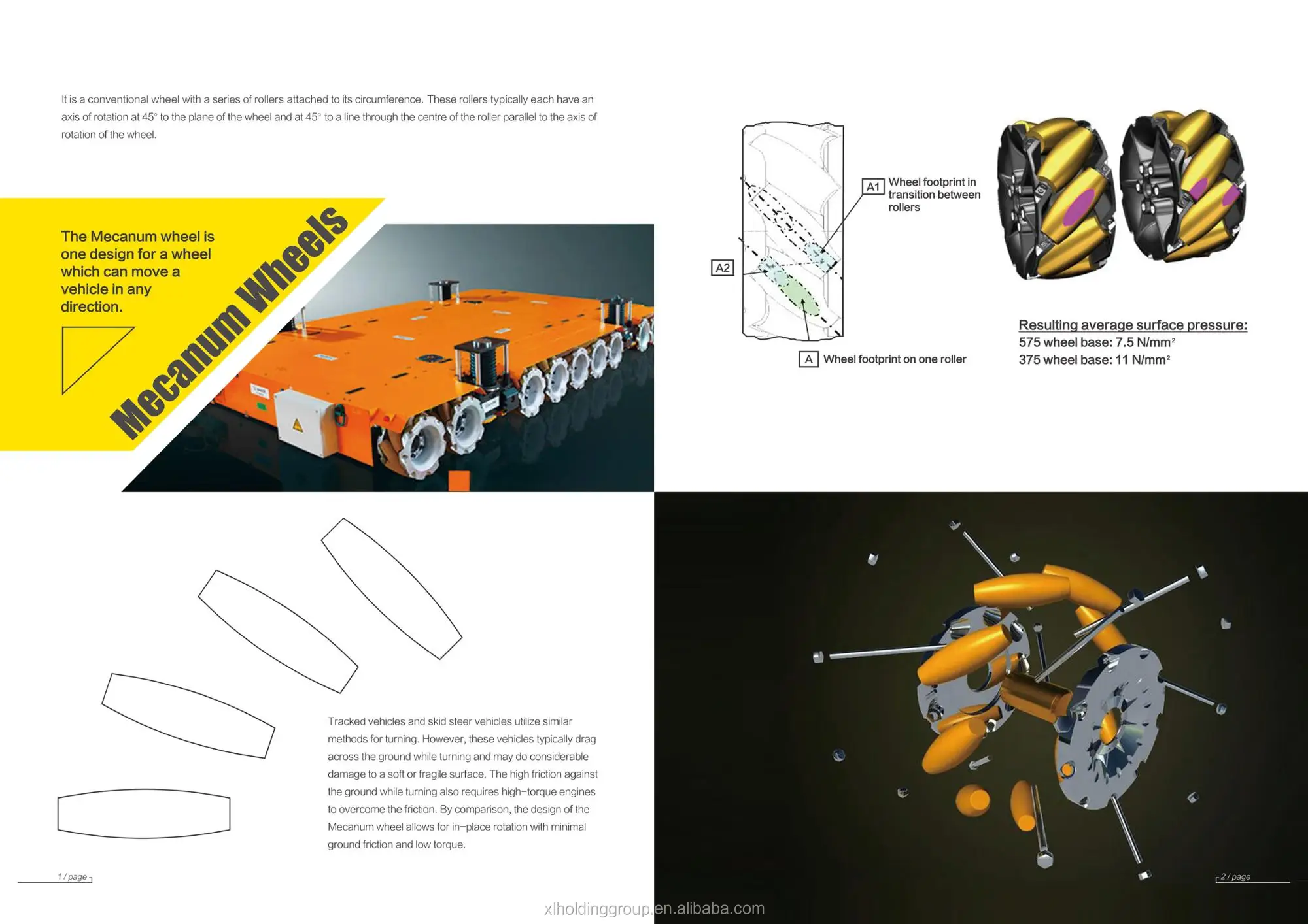 Mecanum Wheels Omni Directional Wheels For Forklifts Agv Omv Robot ...