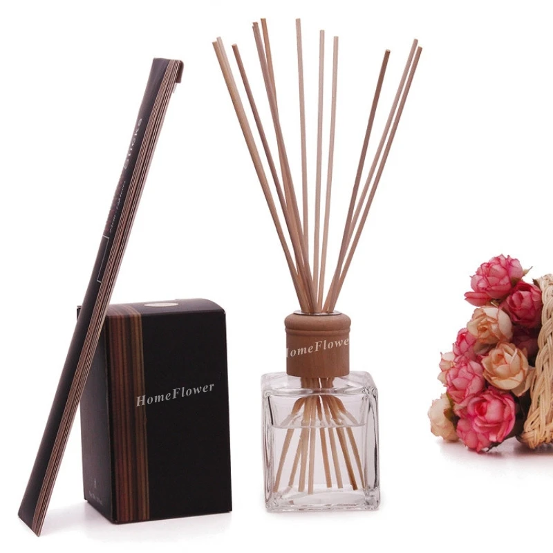 Square Bottle 200ml Fragrance Oil Reed Diffuser With Wooden Cap - Buy ...