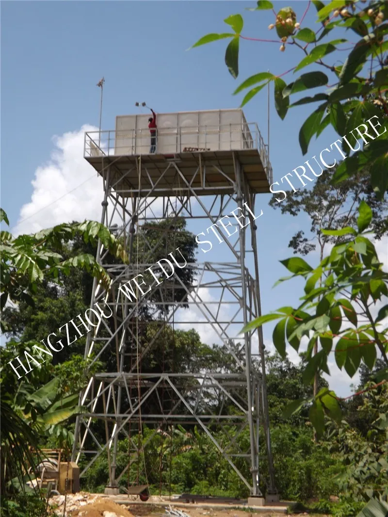 Tanzania Steel Frame Structure Water Tank Tower - Customized