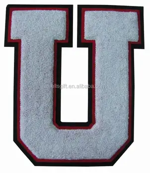 Chenille Varsity Letterman Jacket Patch U Letter Felt Embroidered ...