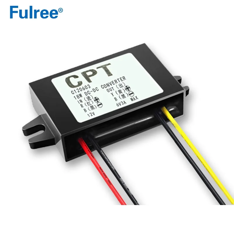 Fulree 12V to 6V 3A DC DC Buck Converter - Efficient Power Supply