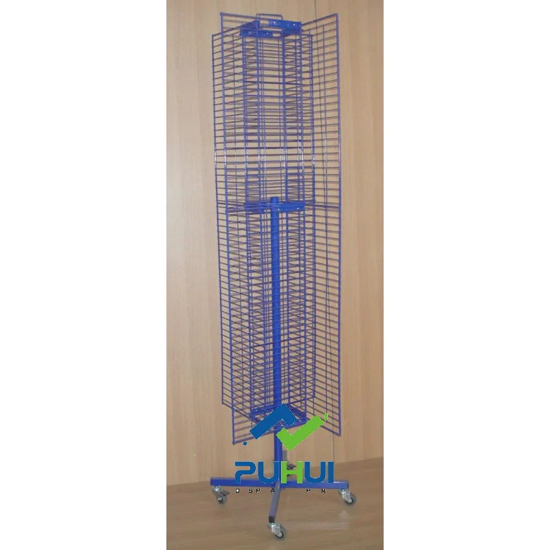 Factory Floor Stand Retail Shop Fixture Universal Iron Steel Grid Wire ...