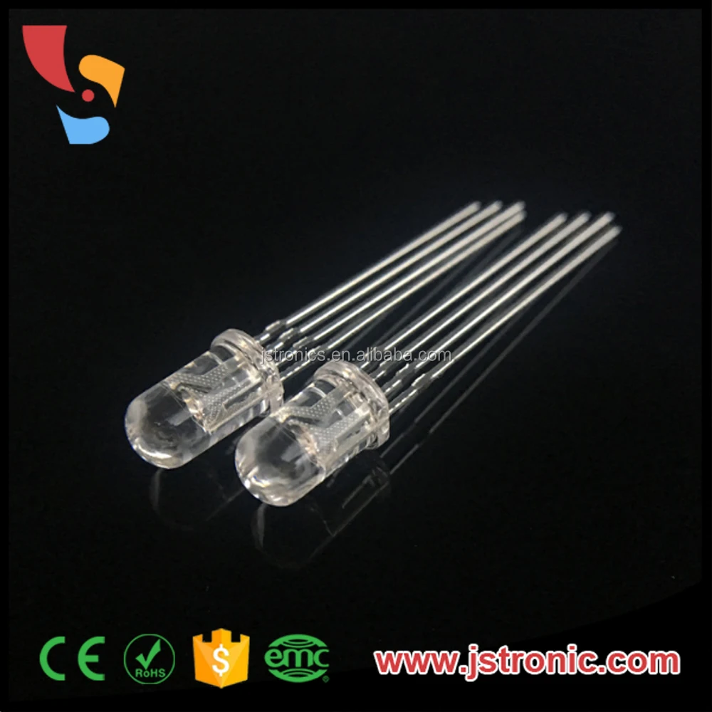 5mm Rgb Led Dip Diode With 4 Legs Common Anode/cathode - Buy 5mm Rgb ...