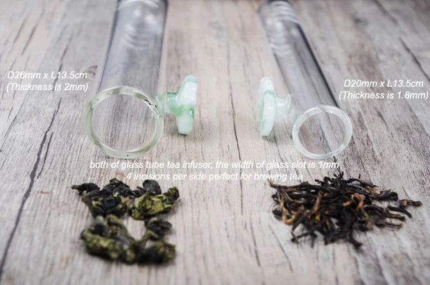 D2.6 X H13.5cm Heat Resistant Handmade Borosilicate Glass Test Tube Tea ...