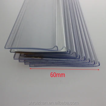 Platte Pvc Label Houder Transparant Plastic Strip/display Label Strip ...