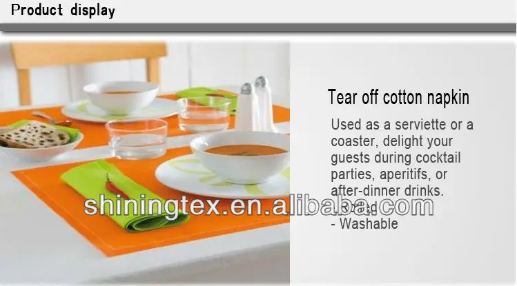 Cotton Tear Off Napkin And Tear Up Napkin In A Roll - Buy Cotton Tear ...