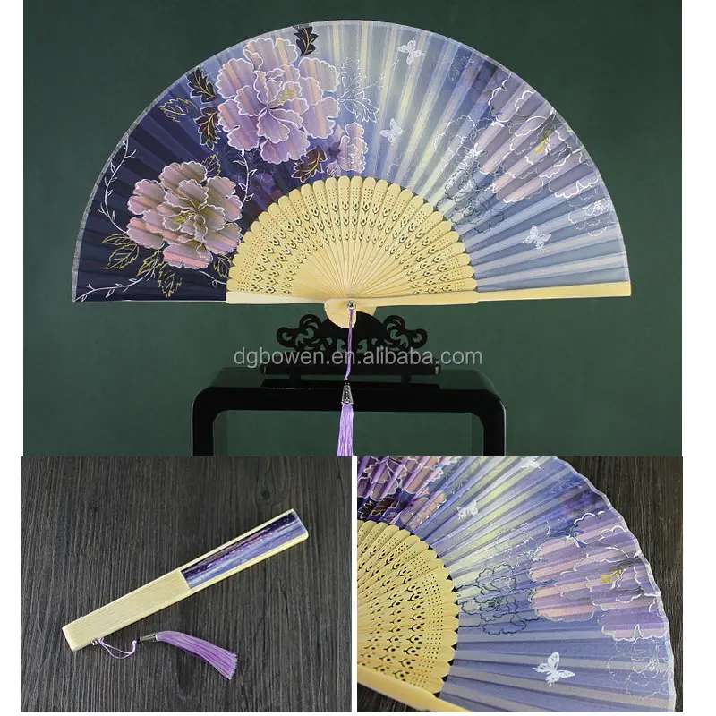 Raw Silk Fan Handicrafts Chinese Style Ladies Wind Craft Fan Cherry Fan ...