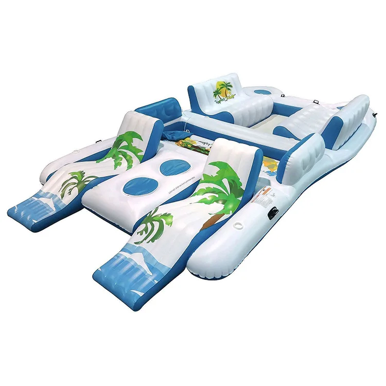 Custom Water Party Tropical Tahiti Inflatable 8 Person Tropical ...