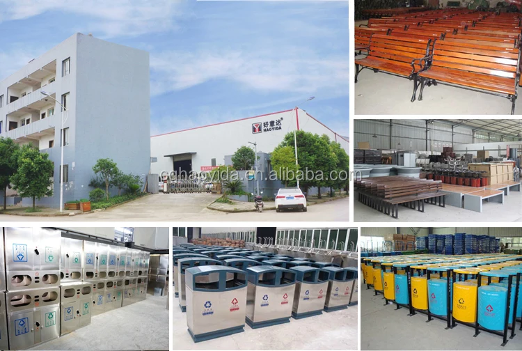 Garden Park Plastic Wood Dustbin Trash Waste Outdoor Pvc Rubbish ...