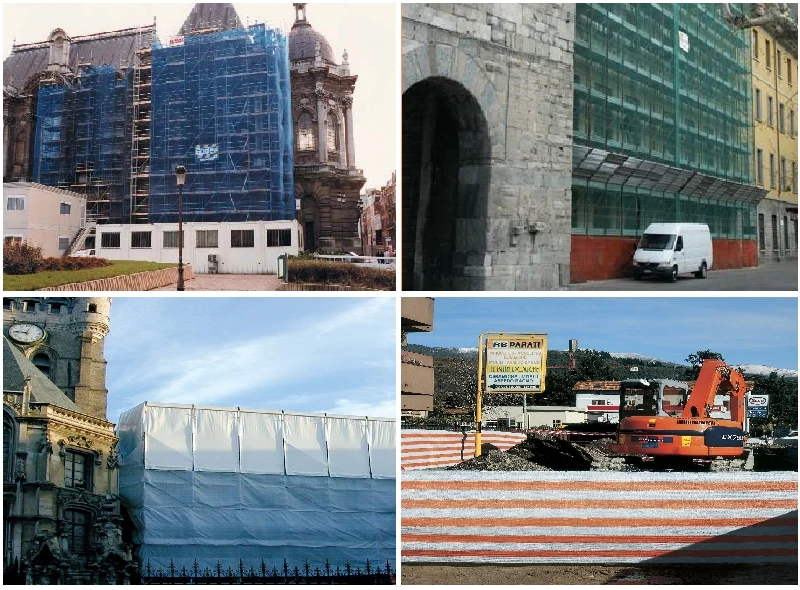 Orange Scaffold Safety Nets - Durable & Reliable Protection