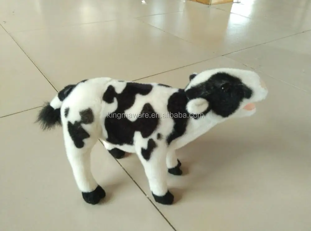 Realistic Plush Calf Toy/stuffed Calf Plush Toy/plush Baby Cow Want To ...