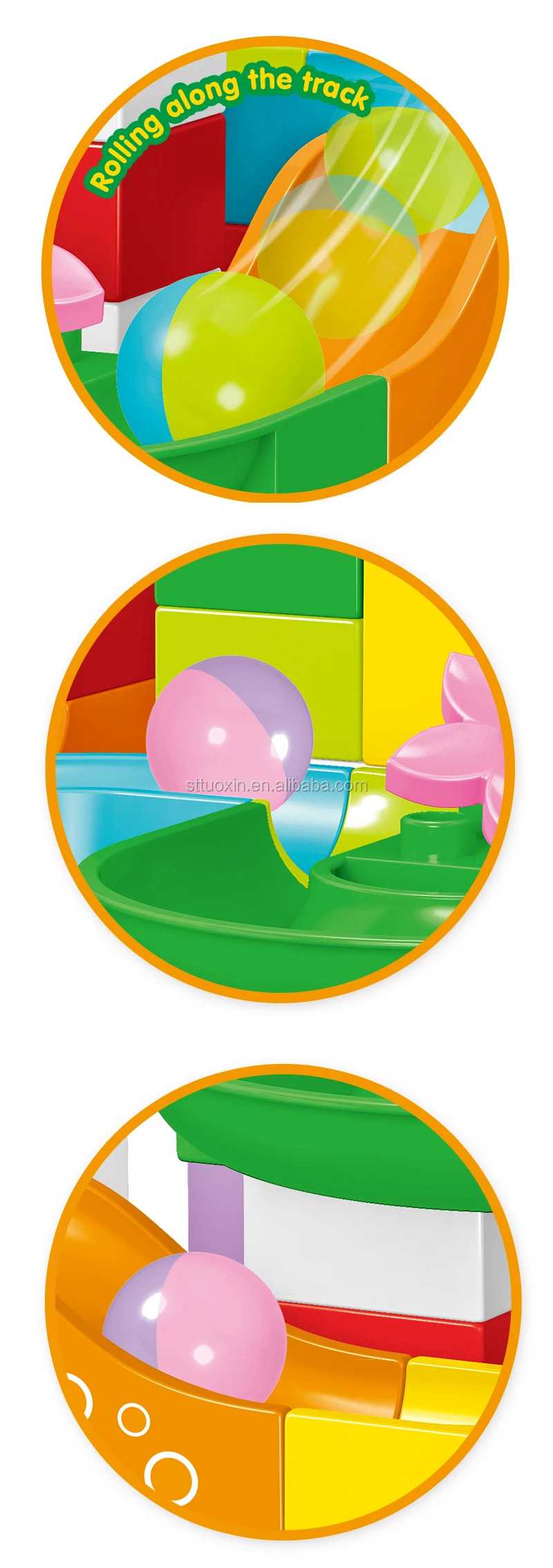 Round Giant Plastic Modular Building Blocks Bulk Toy (56 Pcs) - Buy ...