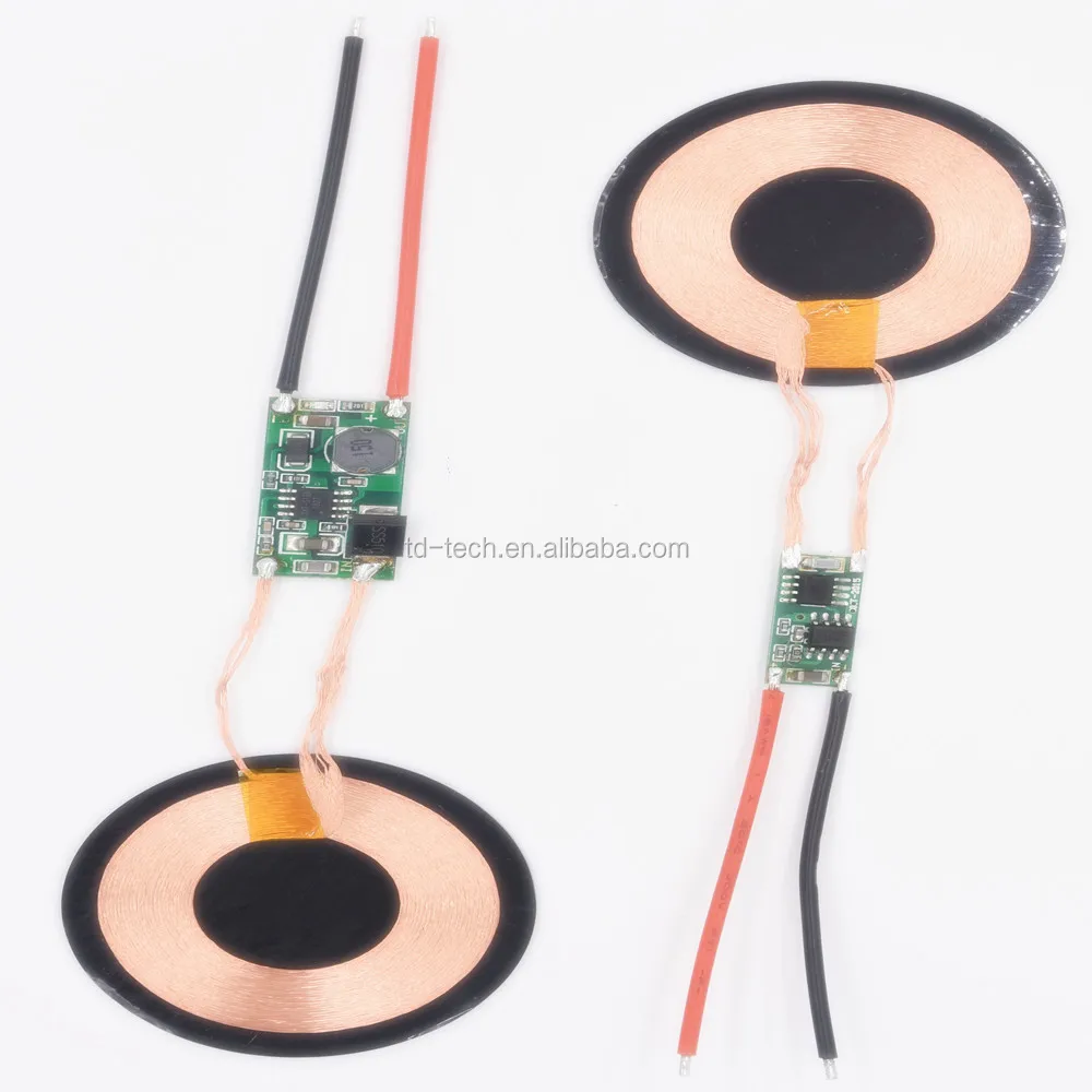 Taidacent 5v 1.2a Output 10mm Distance Coil Induction Magnetic Coupling ...