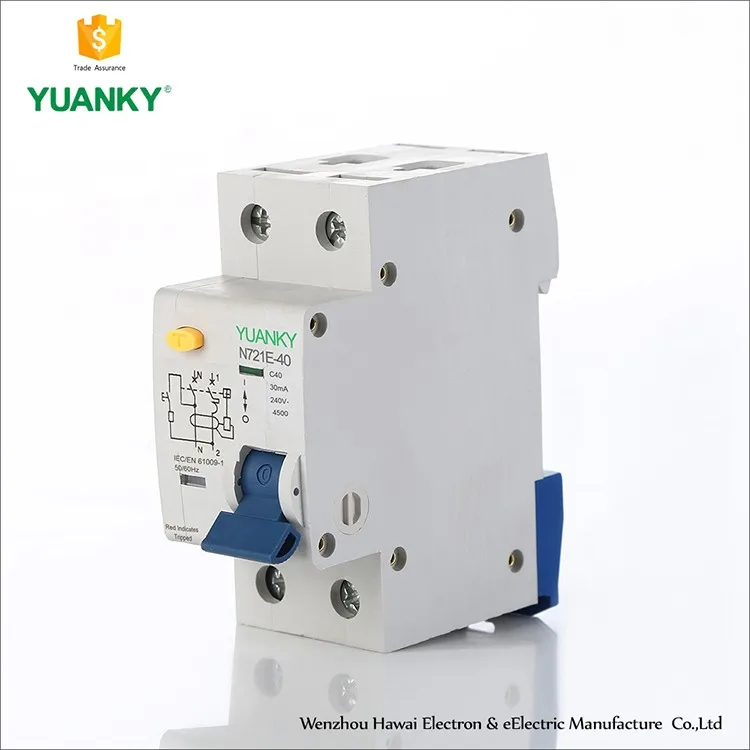 Oem Din 20a 40a 2p Elcb Residual Current Overload Circuit Breaker Rcd ...