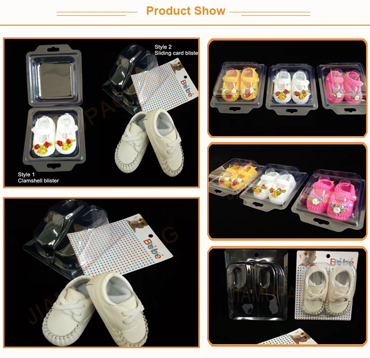 Transparent Plastic Thermoforming Vacuum Baby Shoes Packaging,Pvc ...