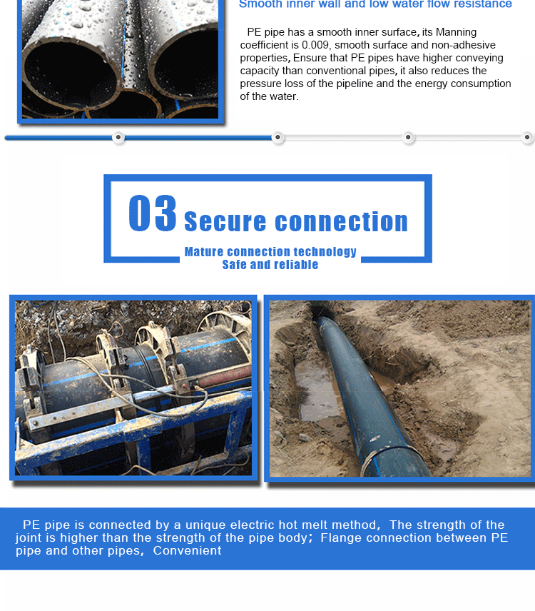 12inch Hdpe Pipe With Flange Connections Dredge Pipe Floats For Slurry ...