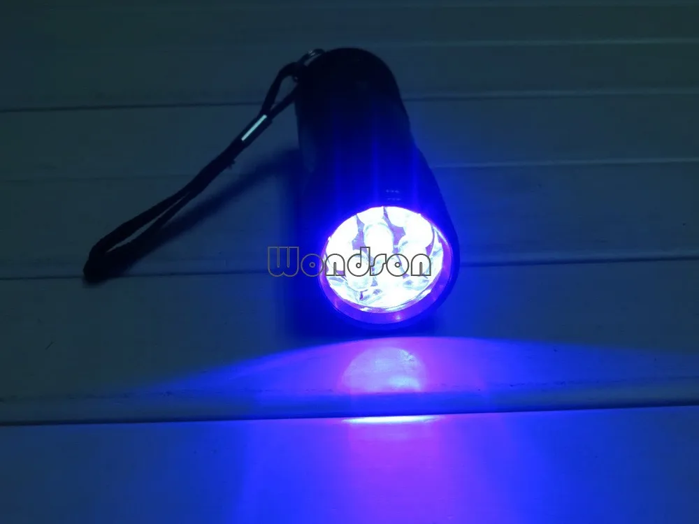 470nm 9 Led Blue Ray Light Lamp Flashlight With Customized Logo - Buy ...
