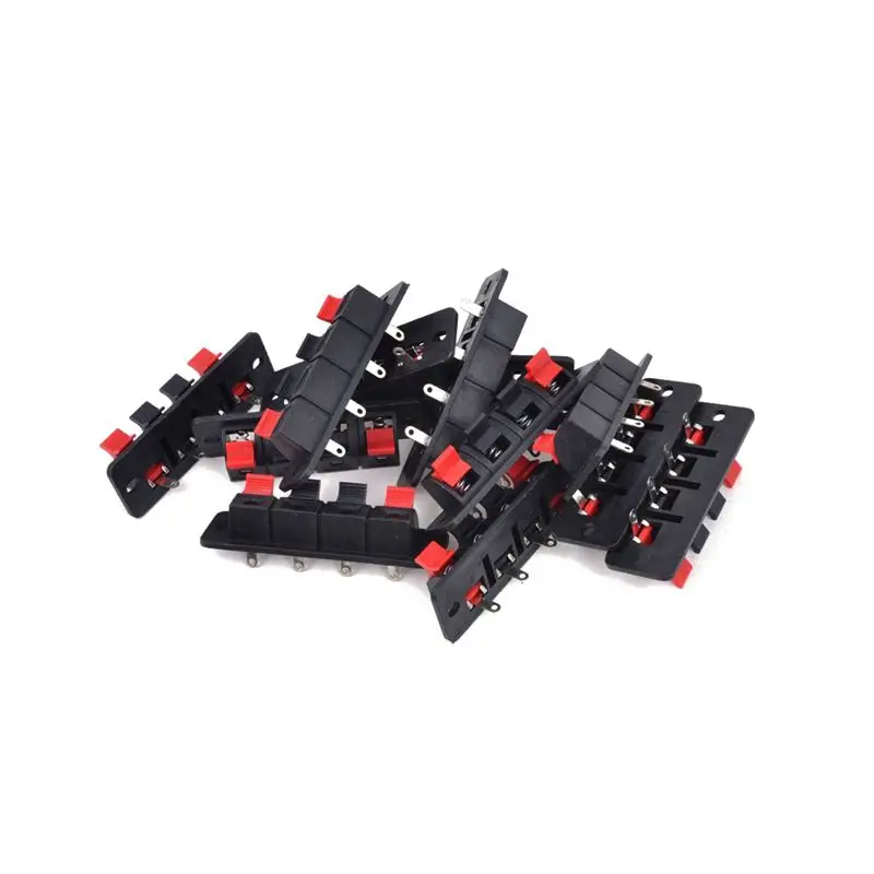 4Positions Connector Terminal Push in Jack Spring Load Audio Speaker ...