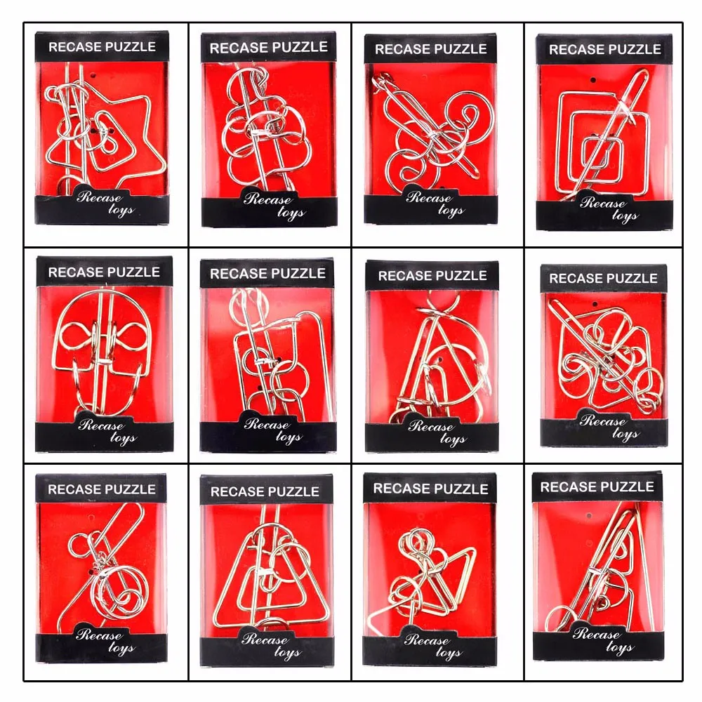 Metal Wire Disentangle Puzzle Iq Games Classic Toy Metal Puzzle - Buy ...