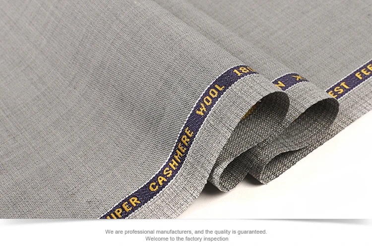 Wholesale 100% Wool High Quality Woven Cashmere Wool Suiting Fabric For ...