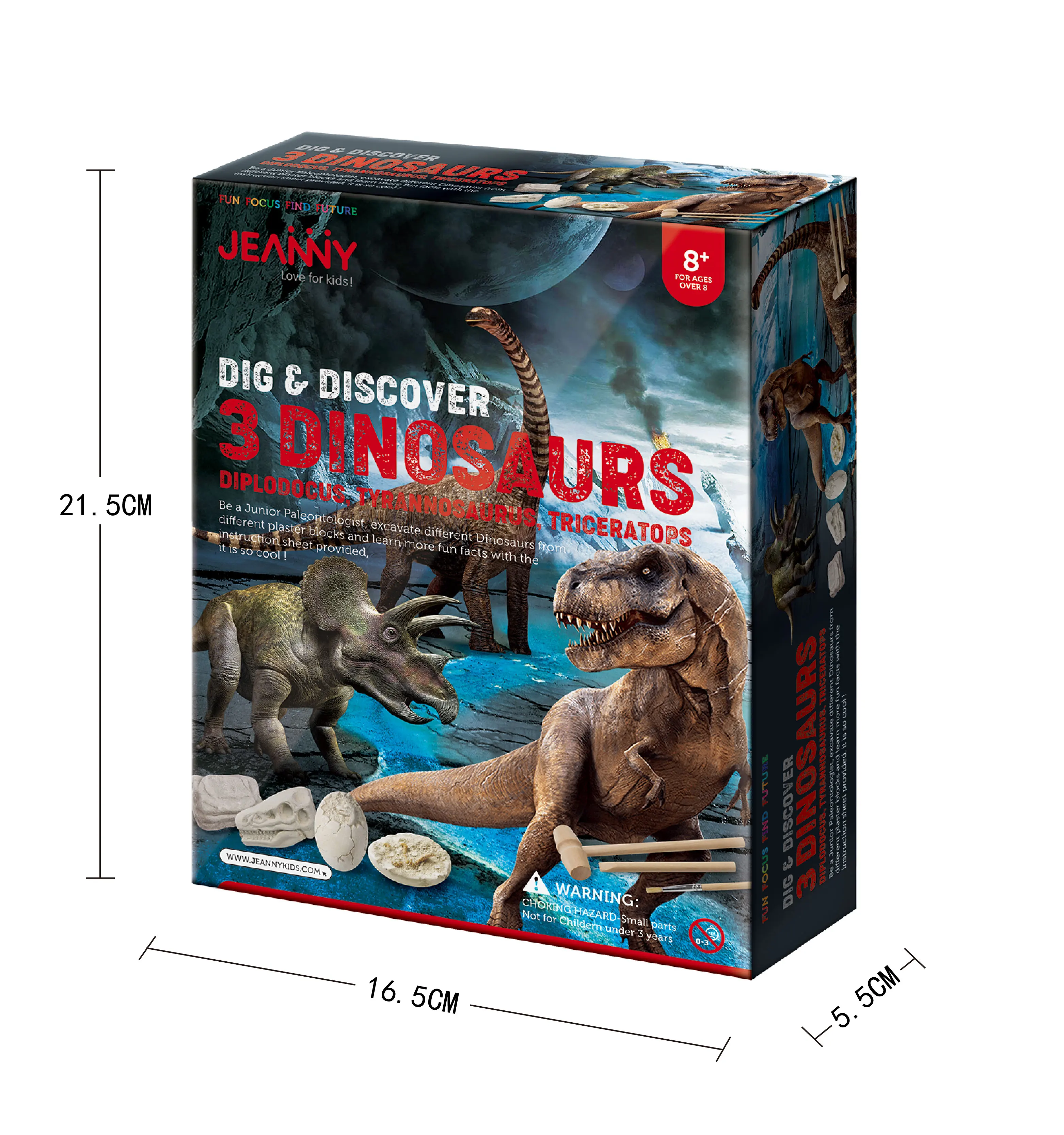 Stem Archaeology Toys Paleontology Dinosaur Dig Kits Ancient Fossils ...