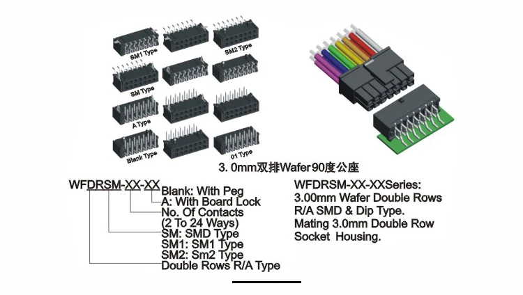 Equivalent Molex 43020-0201 43020-0401 43020-0601 43020-0801 43020-1001 ...