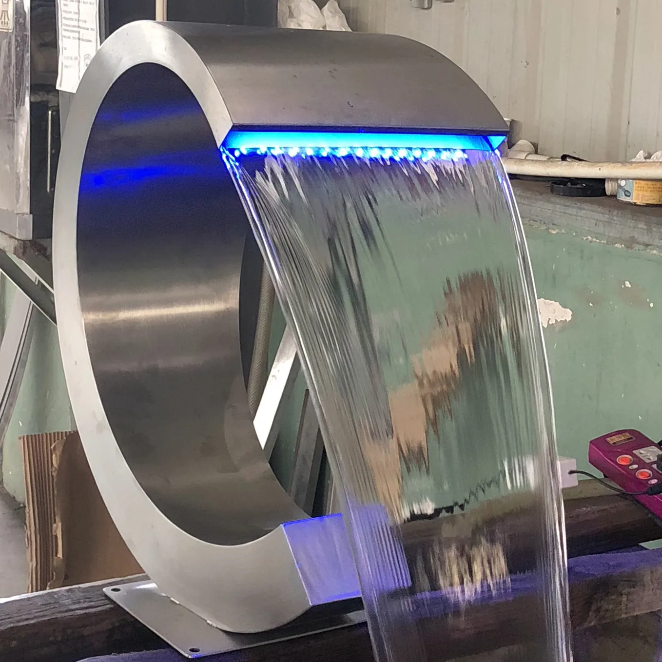 Artificial Dancing Water Feature Simple Colorful Waterfall Fountain ...