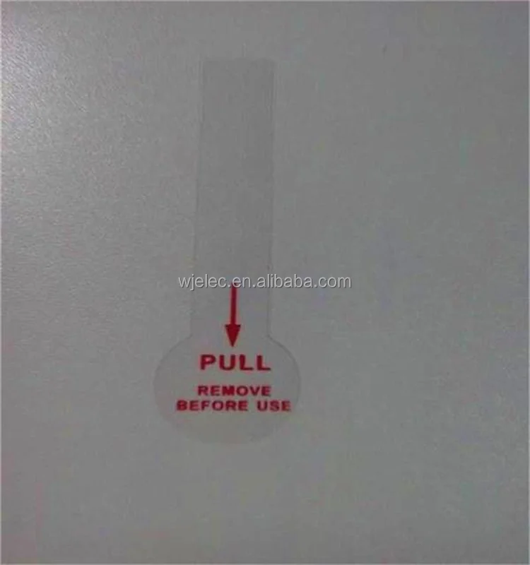 Transparent PET Battery Isolation Tabs for CR/AG Batteries, OEM/ODM