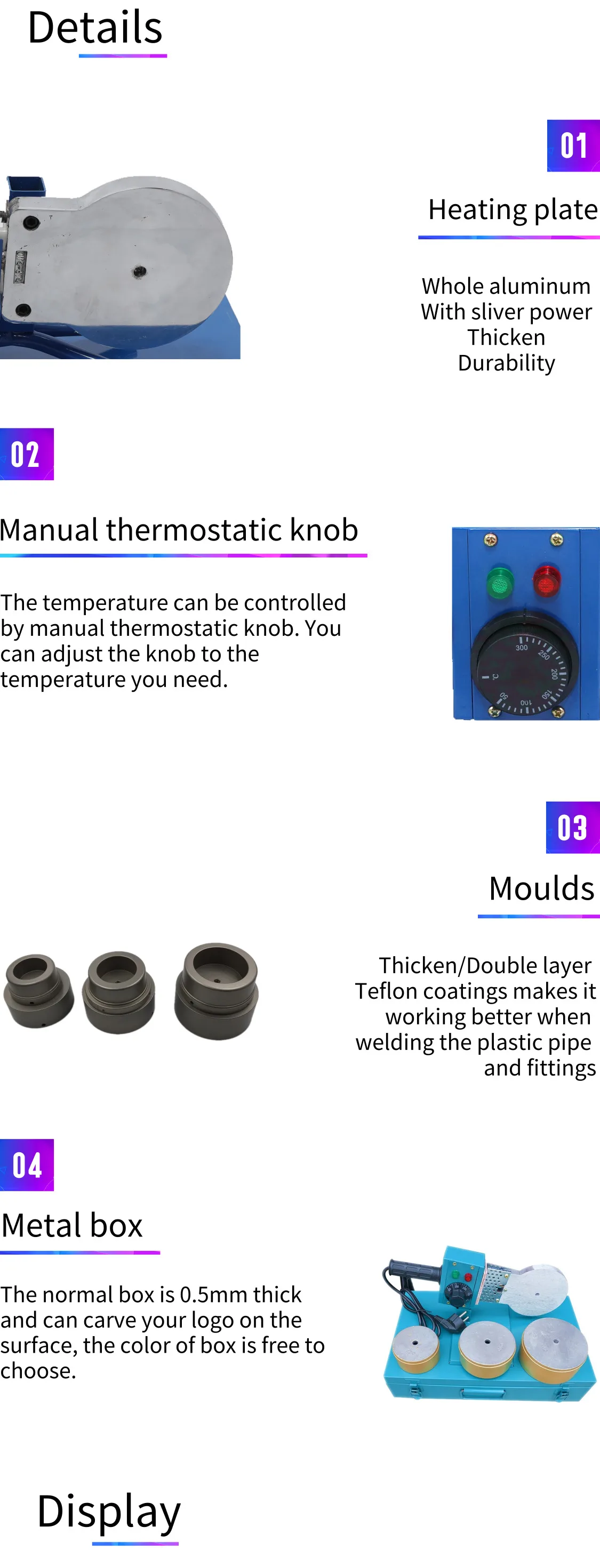 75/110mm Manual Portable Ppr Pipe Welding Machine Price For Ppr Pipe ...