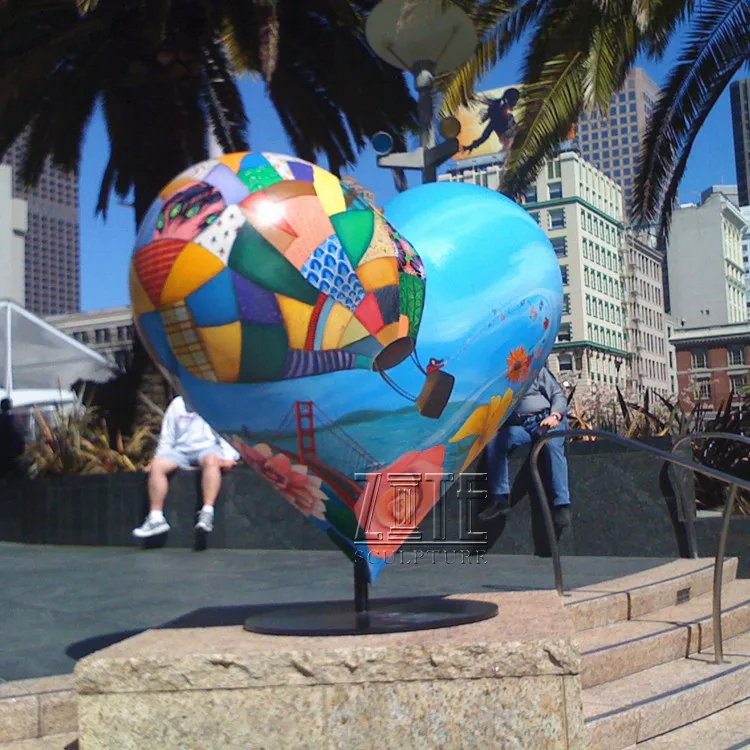 Custom Outdoor Decoration - Large Resin Fiberglass Heart