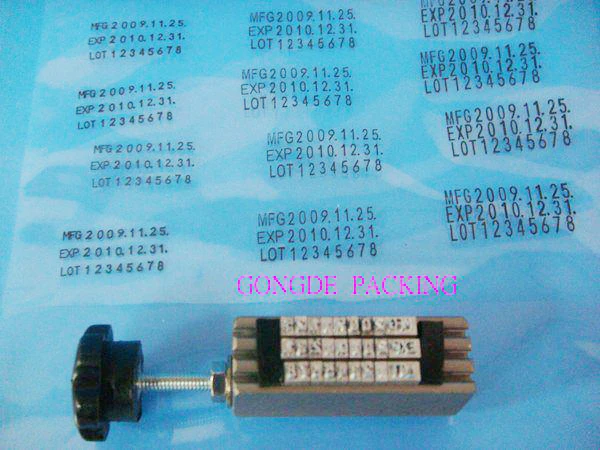 Manual Expiry Date Stamping Machine/serial Number Printing Machine ...