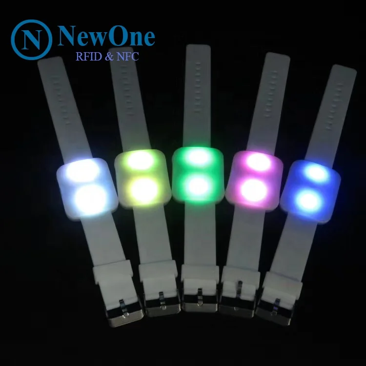 Customized Programmable Remote Controlled Flashing Led Bracelet With ...