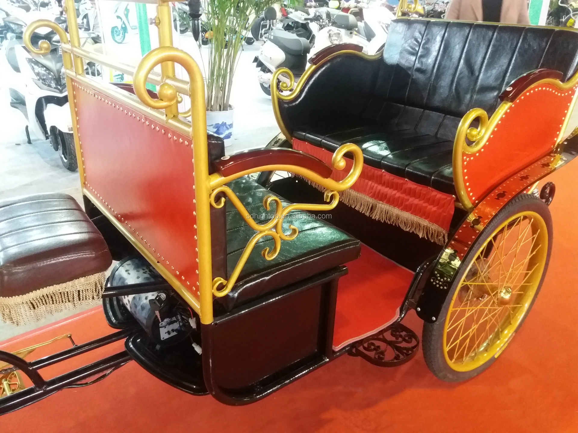 Handwork Three Wheel Tricycle Electric Pedicab Rickshaws for Wedding ...