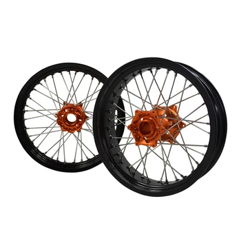 High Performance Spoke Tubeless Motorcycle Wheels 17" For Exc Sxf - Buy ...