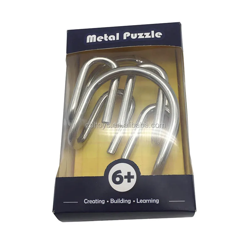Interlocking Metal Puzzle - Classic IQ Brain Teaser