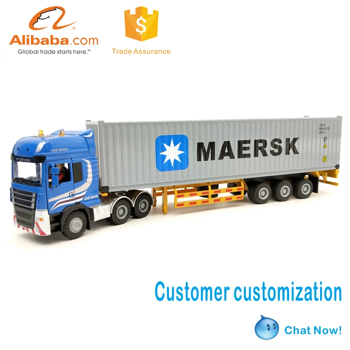 1 50 Diecast Container Truck Model Maersk Container Truck Model Model ...