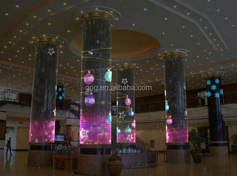 P50 P100 LED Mesh Screen for Building/facade/stage Soft Led Mesh Screen