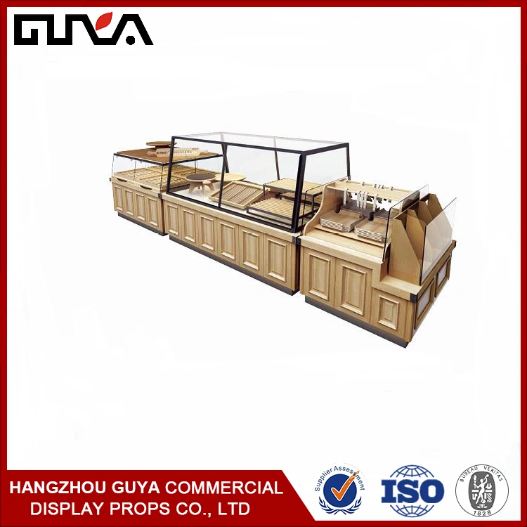 Eco-friendly Wooden Bread Display Case - Kayu Bakery Shelf