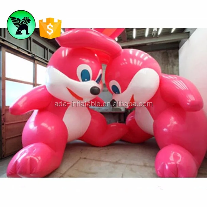 Cute Inflatable Bunny Customized 2m Cartoon Inflatable Rabbit Model ...