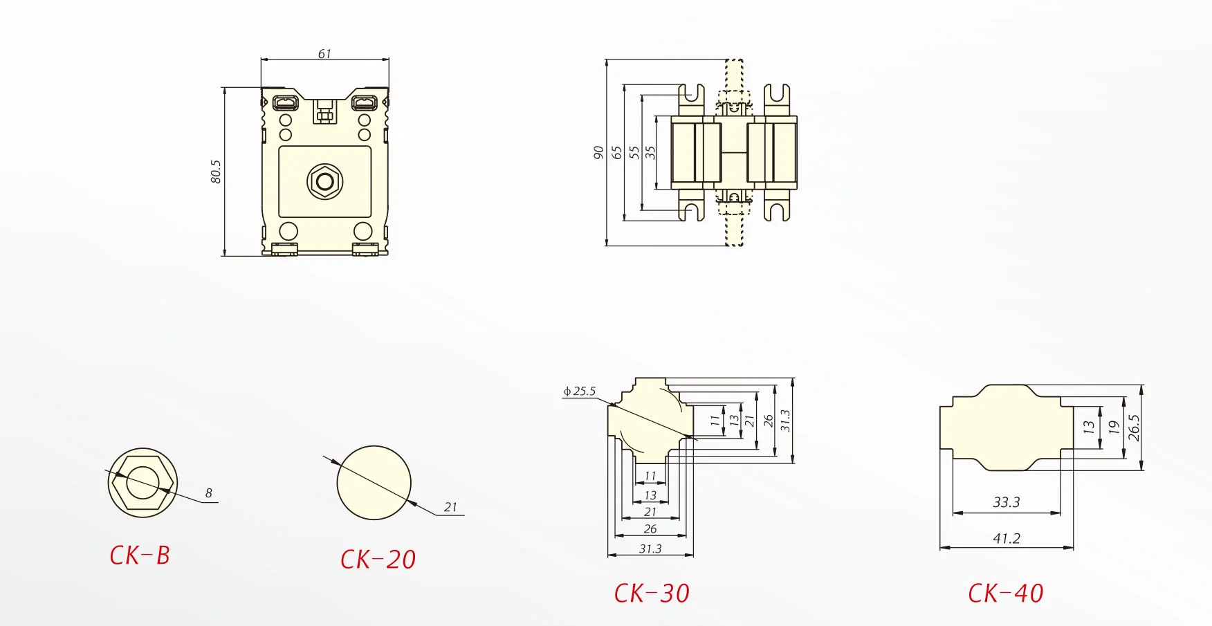 Dixsen 100/5A Miniature Electrical Current Transformer
