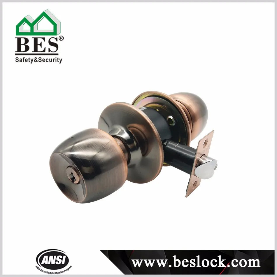 Wholesale Antique Copper Self Locking Door Knob Lock - Buy Self Locking ...